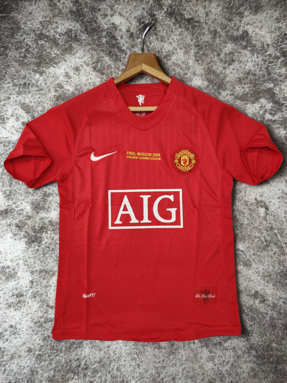MANCHESTER UNITED Home jersey with Ronaldo font(Retro) AIG – Sports ...